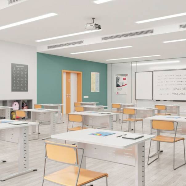 Modern School Interior Design for Smart Classrooms in India